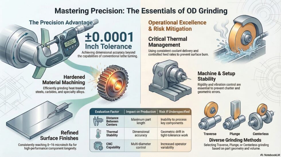 OD Grinder Precision Machining Explained - RSS Inc.